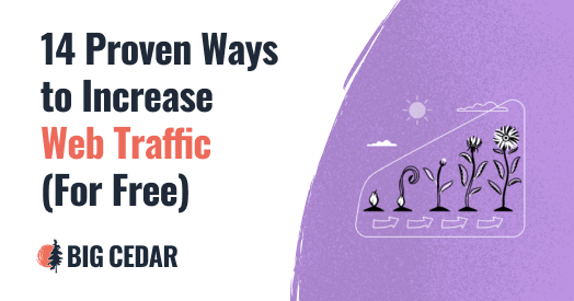 14 Proven Ways to Increase Website Traffic - Big Cedar